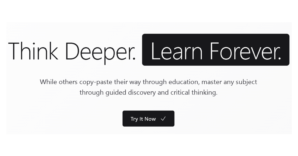 Socratic AI - Think Deeper, Learn Forever